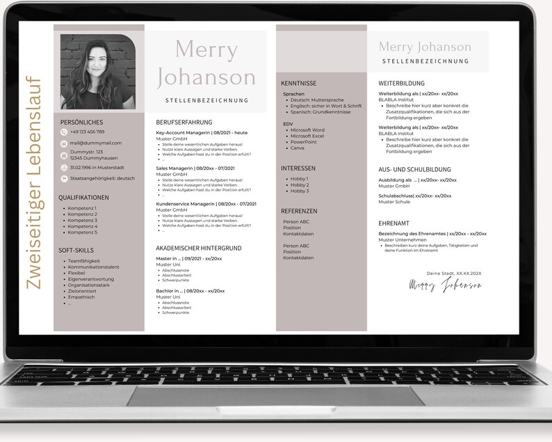 Plantilla de aplicación, plantilla de CV, CV, plantillas de aplicación ...