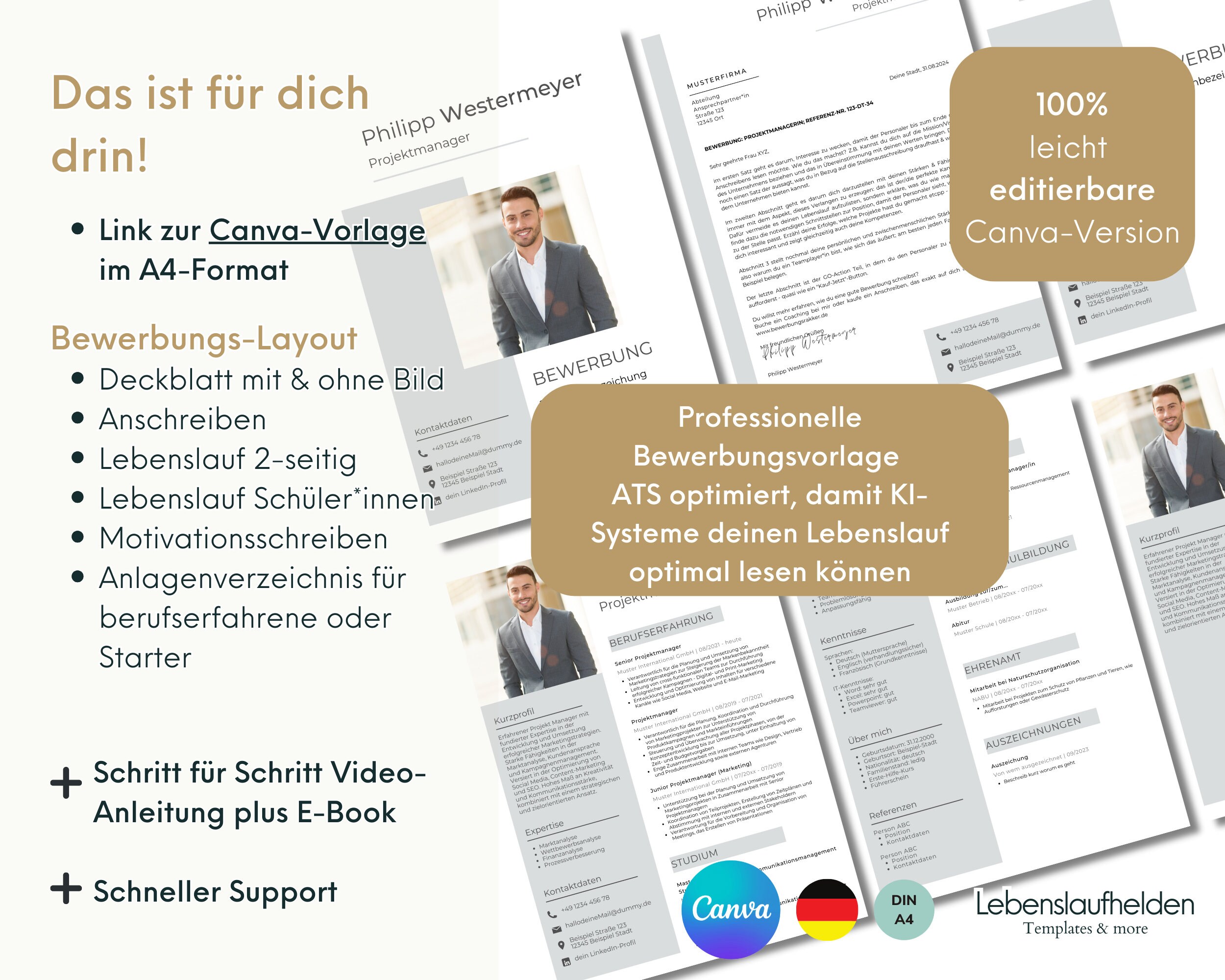 Professional Application Template CV Template Tabular Modern Creative ...