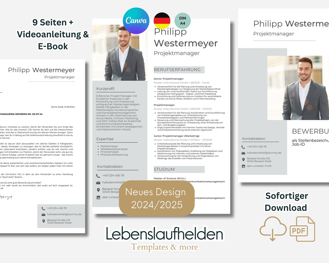 Professional Application Template CV Template Tabular Modern Creative ...