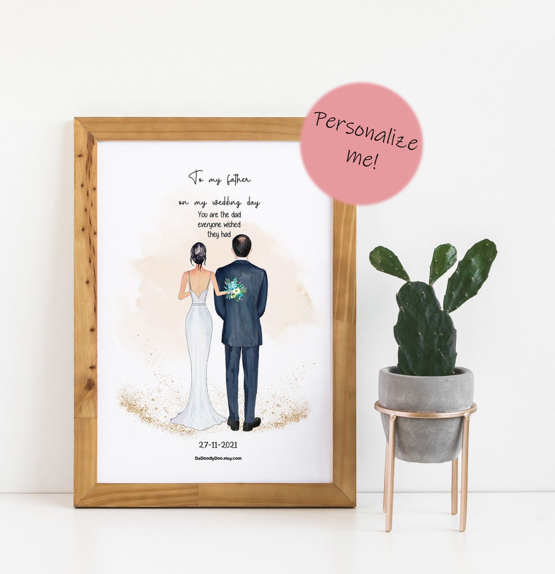 Father of the Bride Print! Wedding Poster for Dad, Enchant Your Father ...