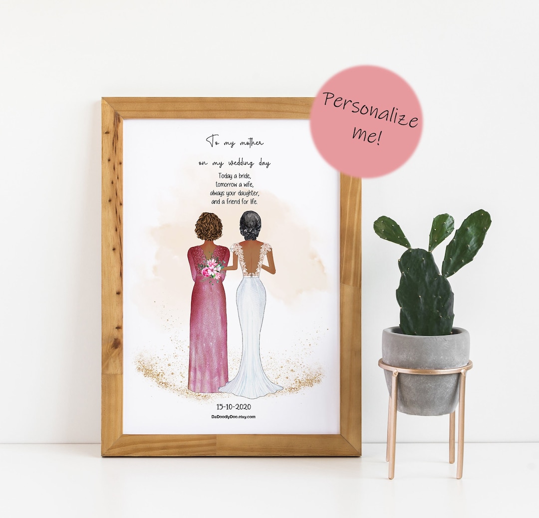 Mother of the Bride Print! Wedding Poster for Mom, Enchant Your Mother ...