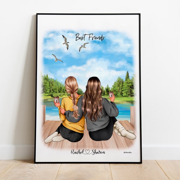 Best Friends Poster - Etsy
