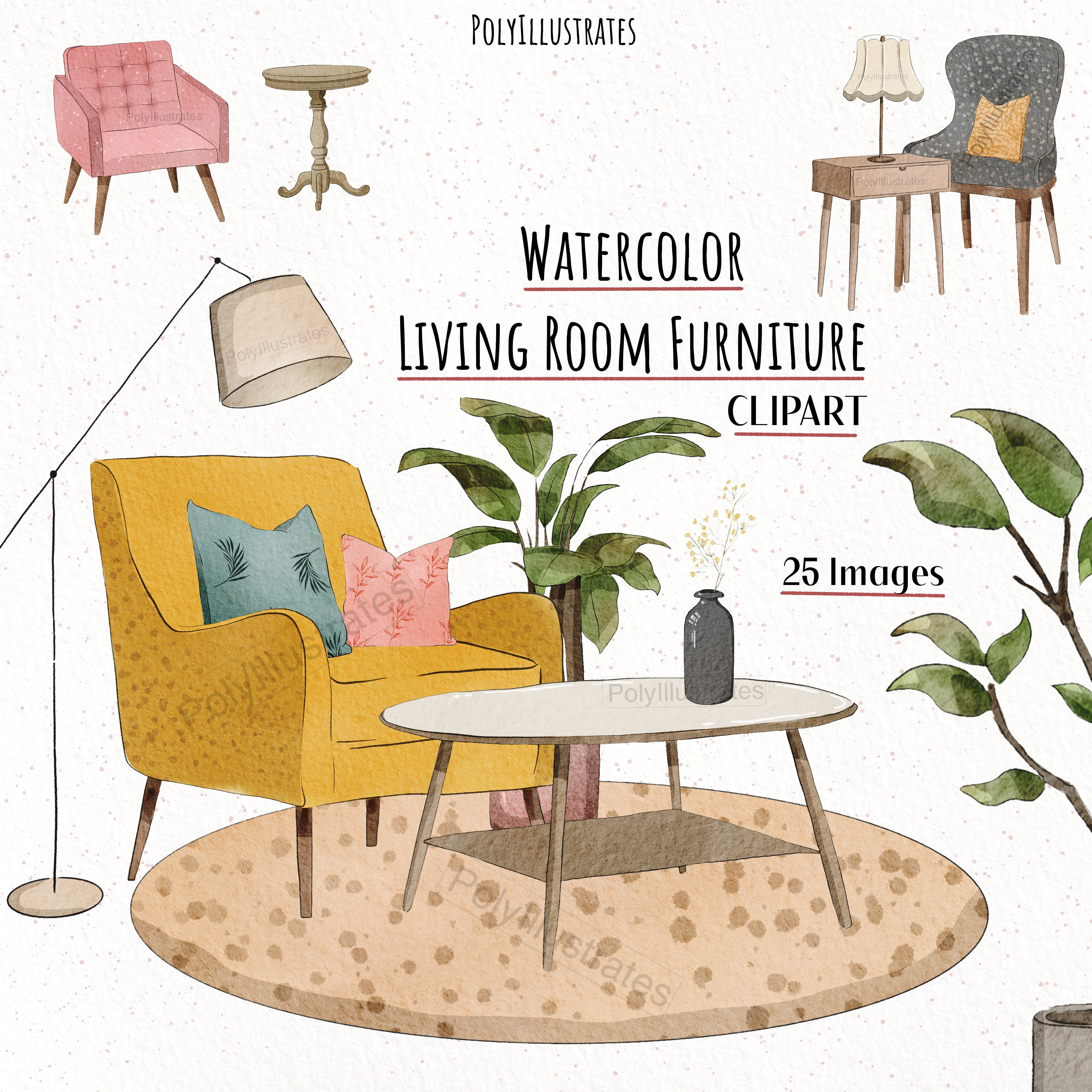 Living Room Table Clipart