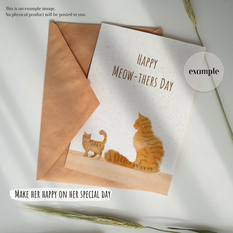 Printable Watercolor Mother's Day Card, Greeting Card Artwork ...