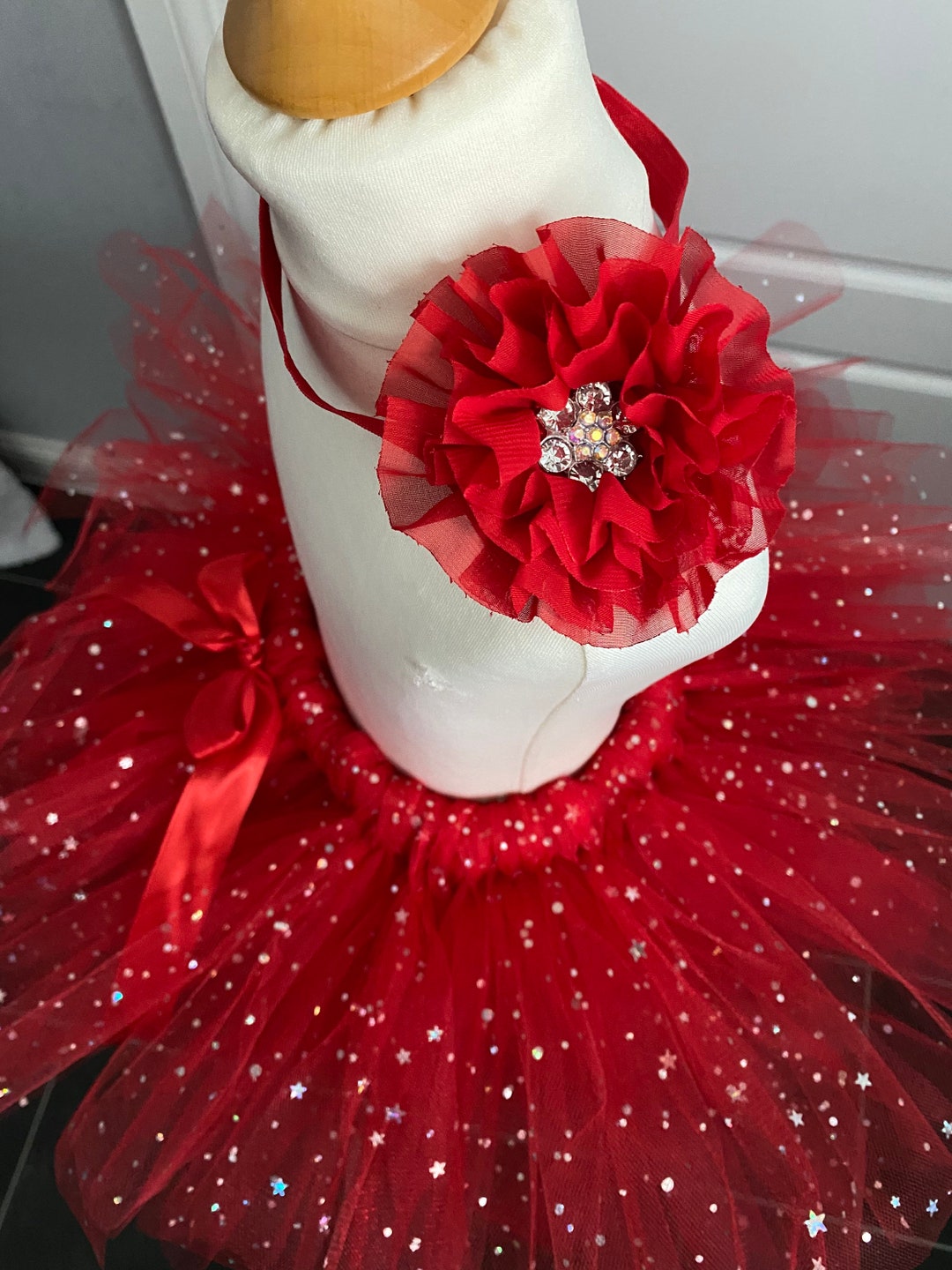 Christmas Sparkly Red Tutu - Etsy