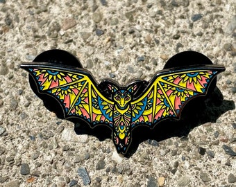 Psychedelic Bat Art - Etsy