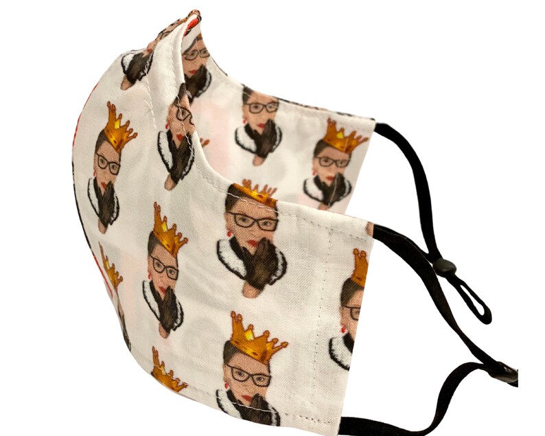 Notorious RBG Face Mask Dissent Collar Feminist Facemask - Etsy