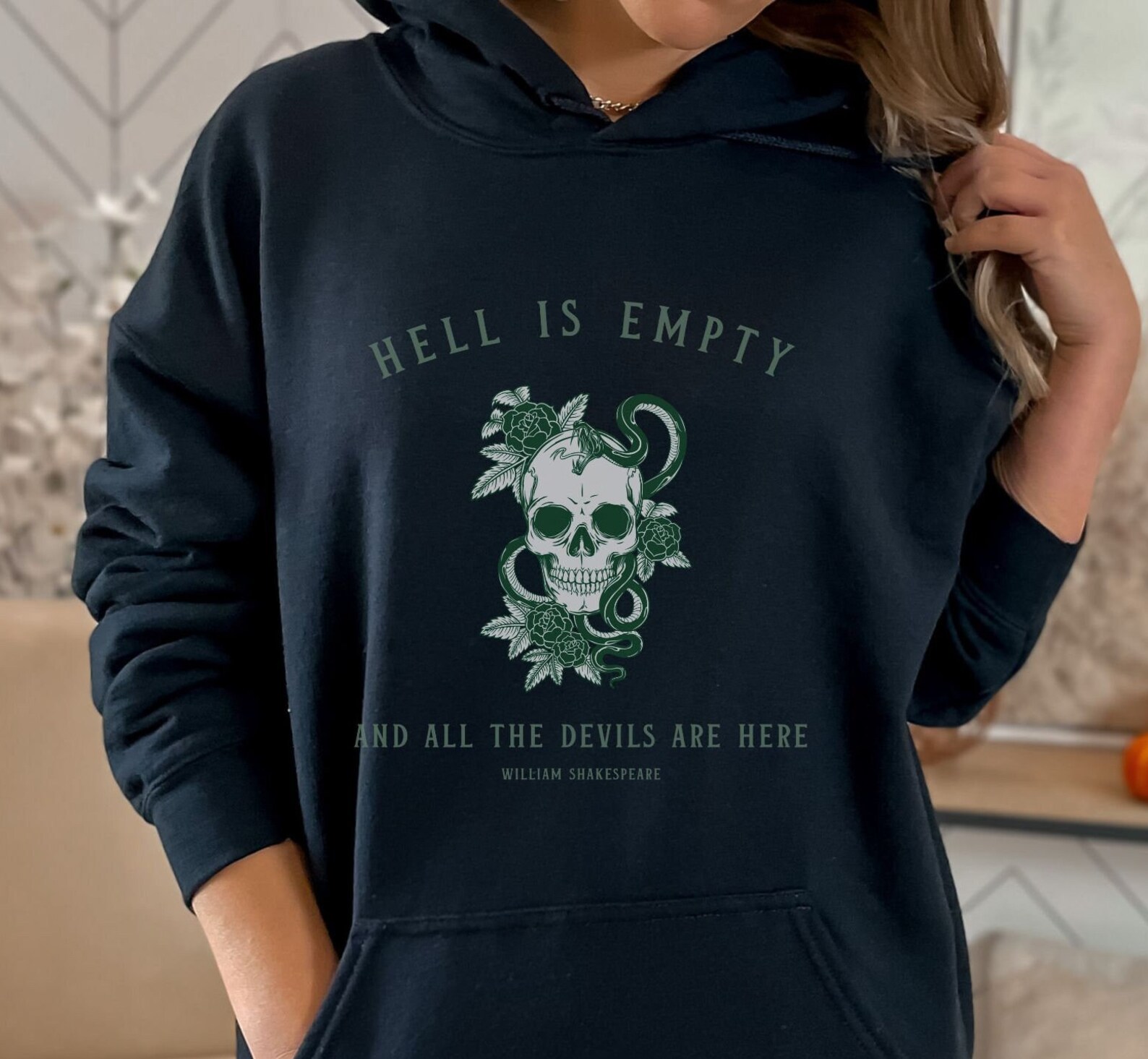 Whimsigoth Hoodie Shakespeare Hoodie Whimsigoth Clothing Poet ...