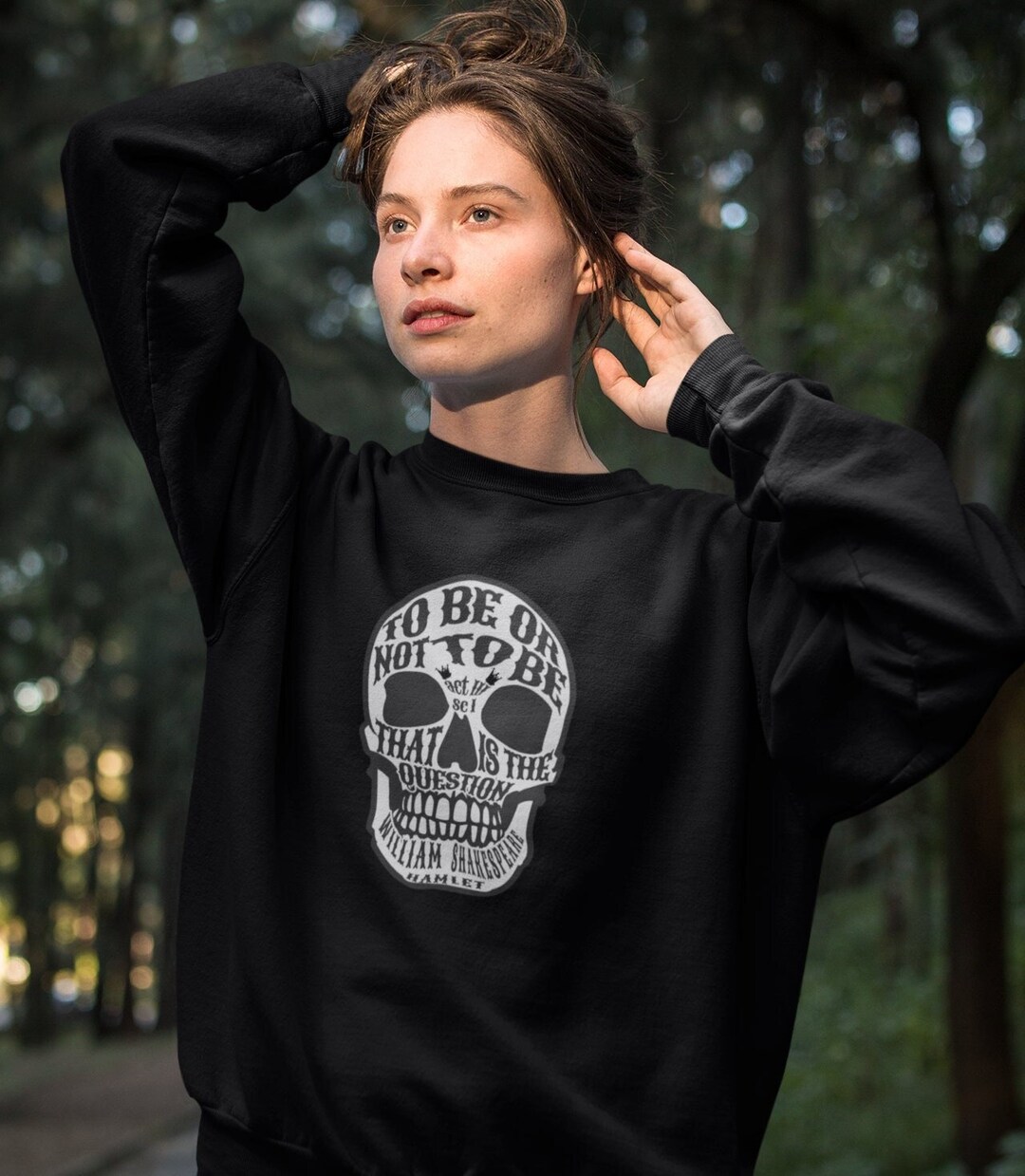 To Be or Not to Be Hamlet Shakespeare Sweatshirt Whimsigoth Clothing ...