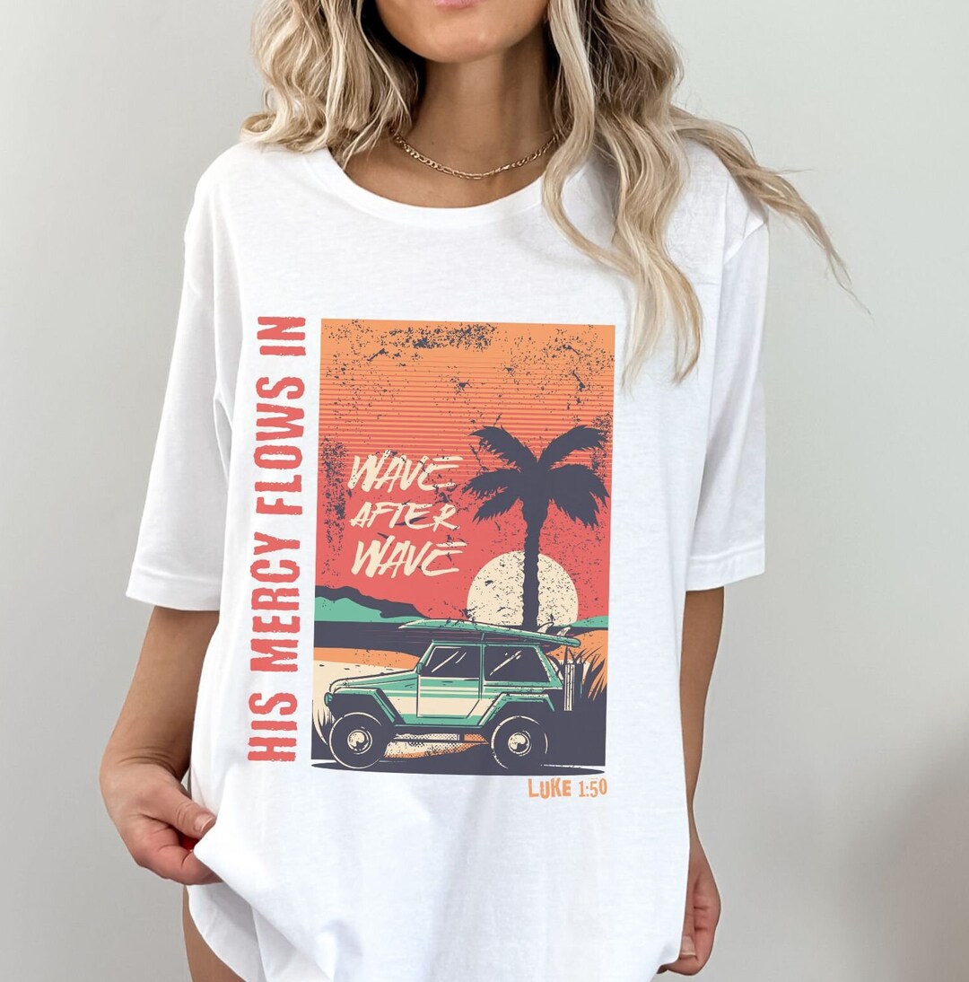 His Mercy Flows in Boho Christian Shirts Christian Tshirts Bible Verse ...