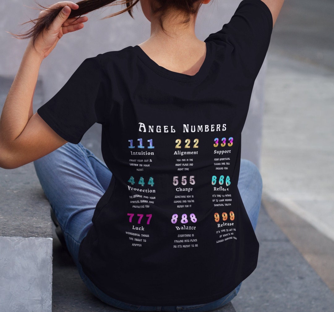 222 Angel Number Shirt Angel Core Angel Numbers Tshirt Angel Aesthetic ...