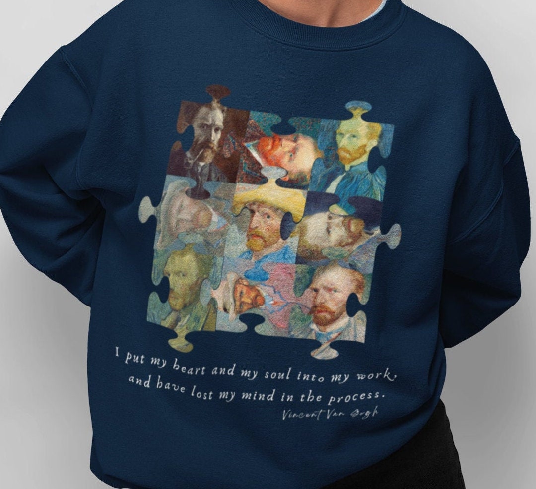 Van Gogh Crewneck Vincent Van Gogh Sweatshirt Self Portrait Shirt ...