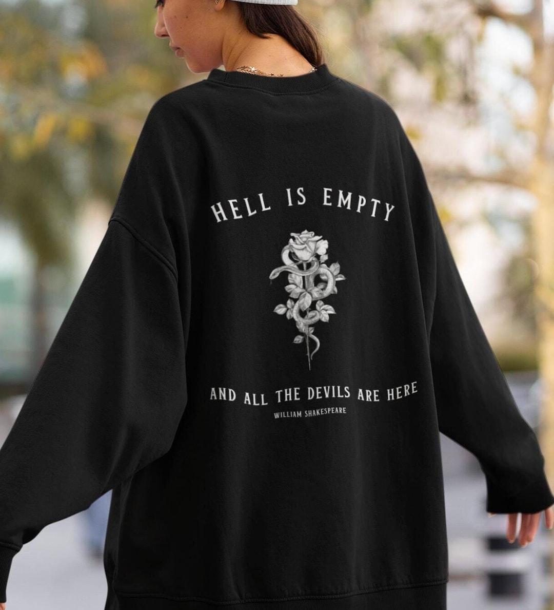 Shakespeare Sweatshirt Goblincore Crewneck Fairy Grunge Goth Sweater ...