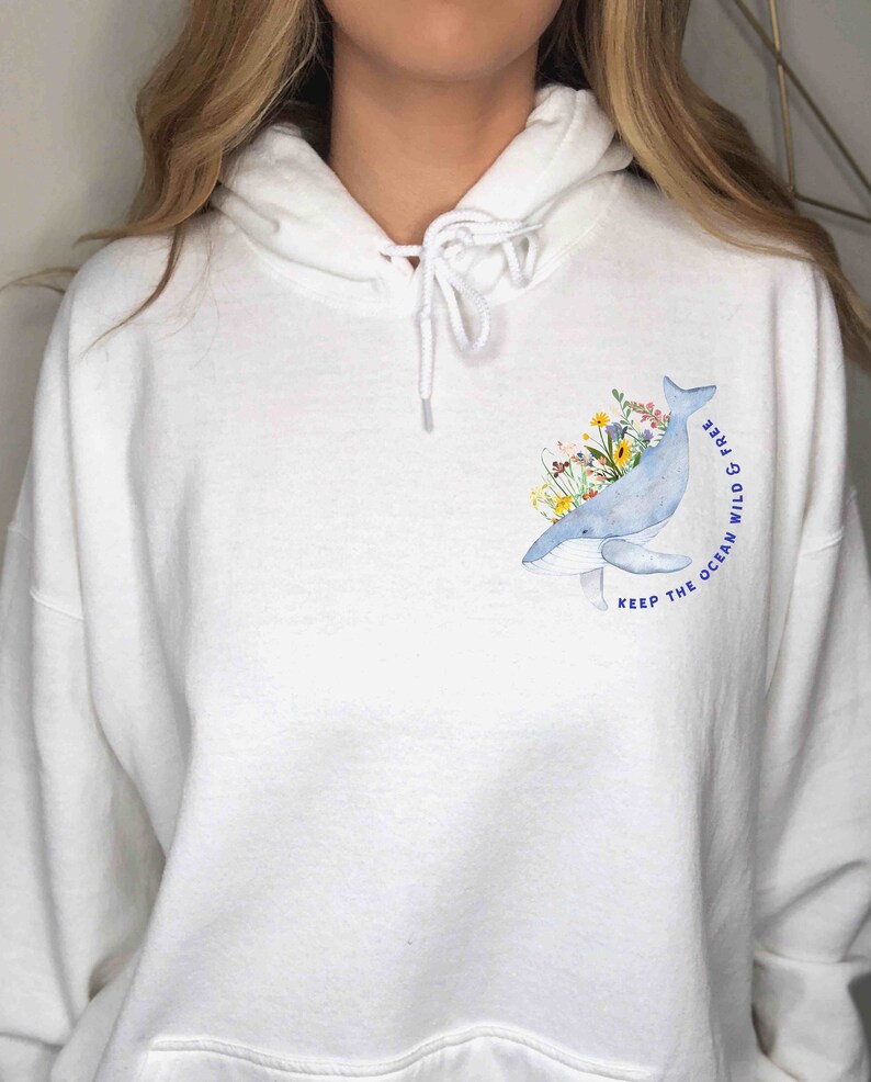 Whale Hoodie Whale Sweatshirt Manatee Shirt Orca Whale Aesthetic Hoodie ...