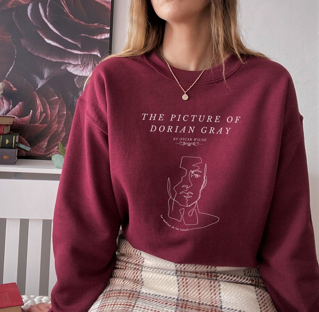 The Picture of Dorian Gray Crewneck Line Art Dorian Grey Oscar Wilde ...