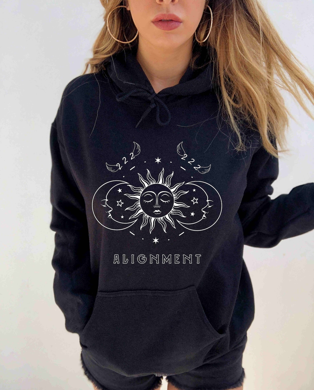 222 Angel Number Hoodie Angel Core Angel Numbers Sweatshirt Good Energy ...