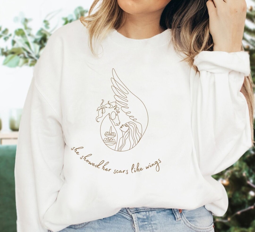 Atticus Poet Sweatshirt Light Academia Shirt Angel Wings Single Line ...