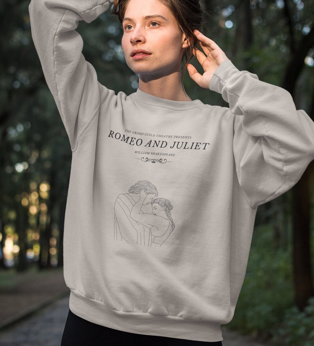 Romeo and Juliet Sweatshirt Shakespeare Sweater Single Line Art ...