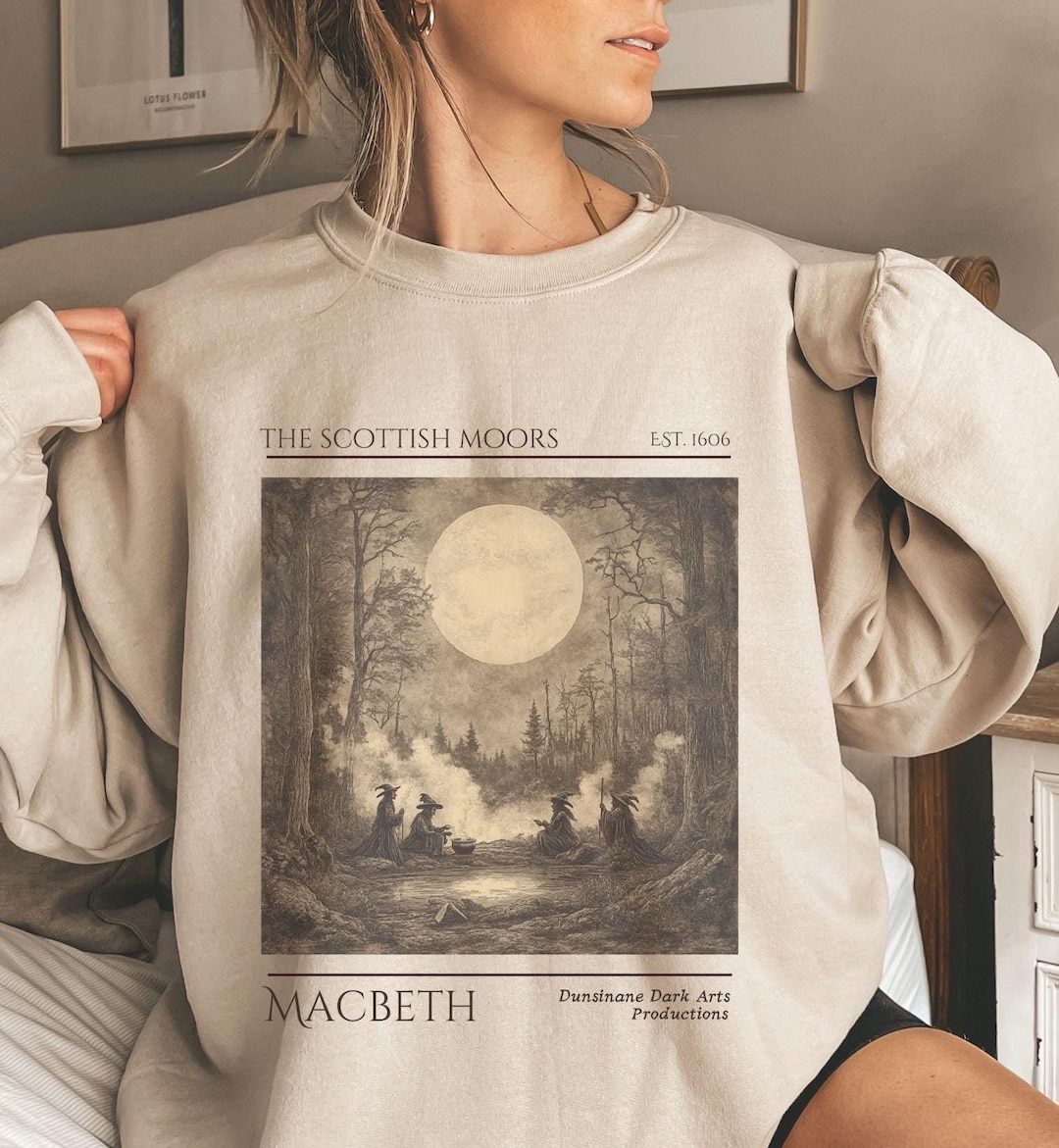 Macbeth Shakespeare Sweatshirt Dark Academia Play Literature Sweater ...