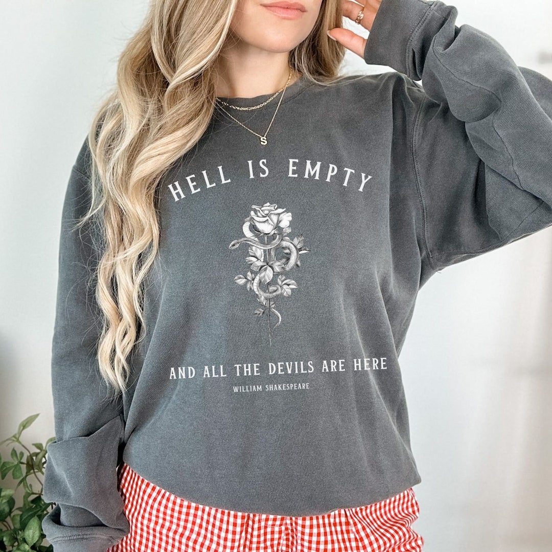 Shakespeare Sweatshirt Goblincore Crewneck Fairy Grunge Goth Sweater ...