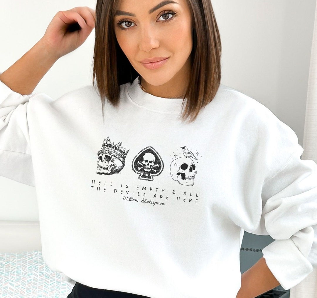 Shakespeare Sweatshirt Goblincore Crewneck Fairy Grunge Goth Sweater ...