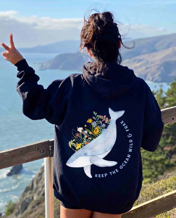 Whale Hoodie Whale Sweatshirt Manatee Shirt Orca Whale - Etsy