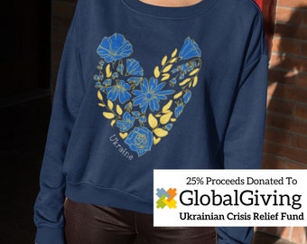 Ukraine Flag Sweater | Etsy