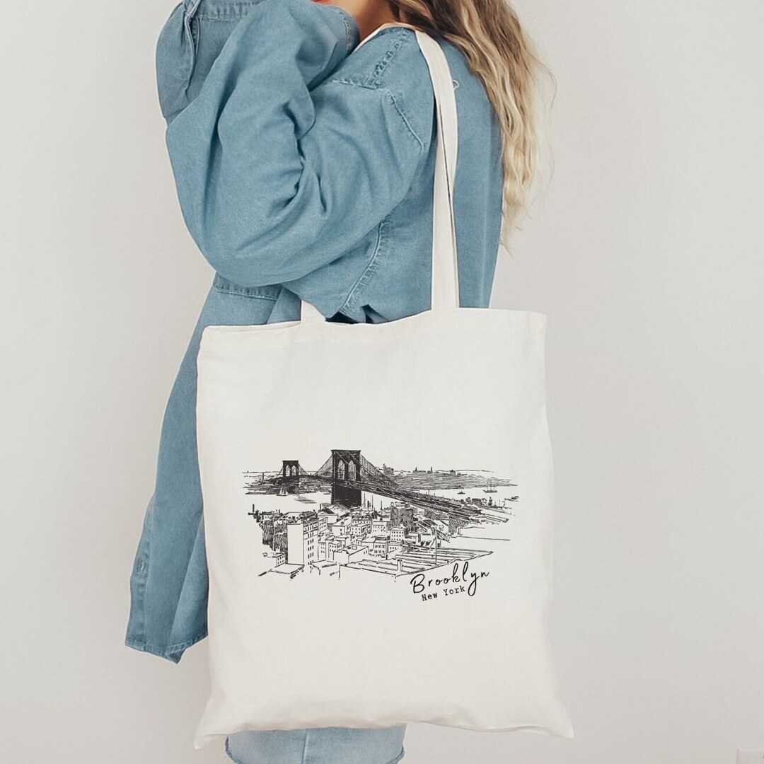 Brooklyn New York Tote Bag Brooklyn Tote Bag Brooklyn Totebag New York ...