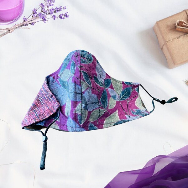 Embroidered Linen Mask - Etsy