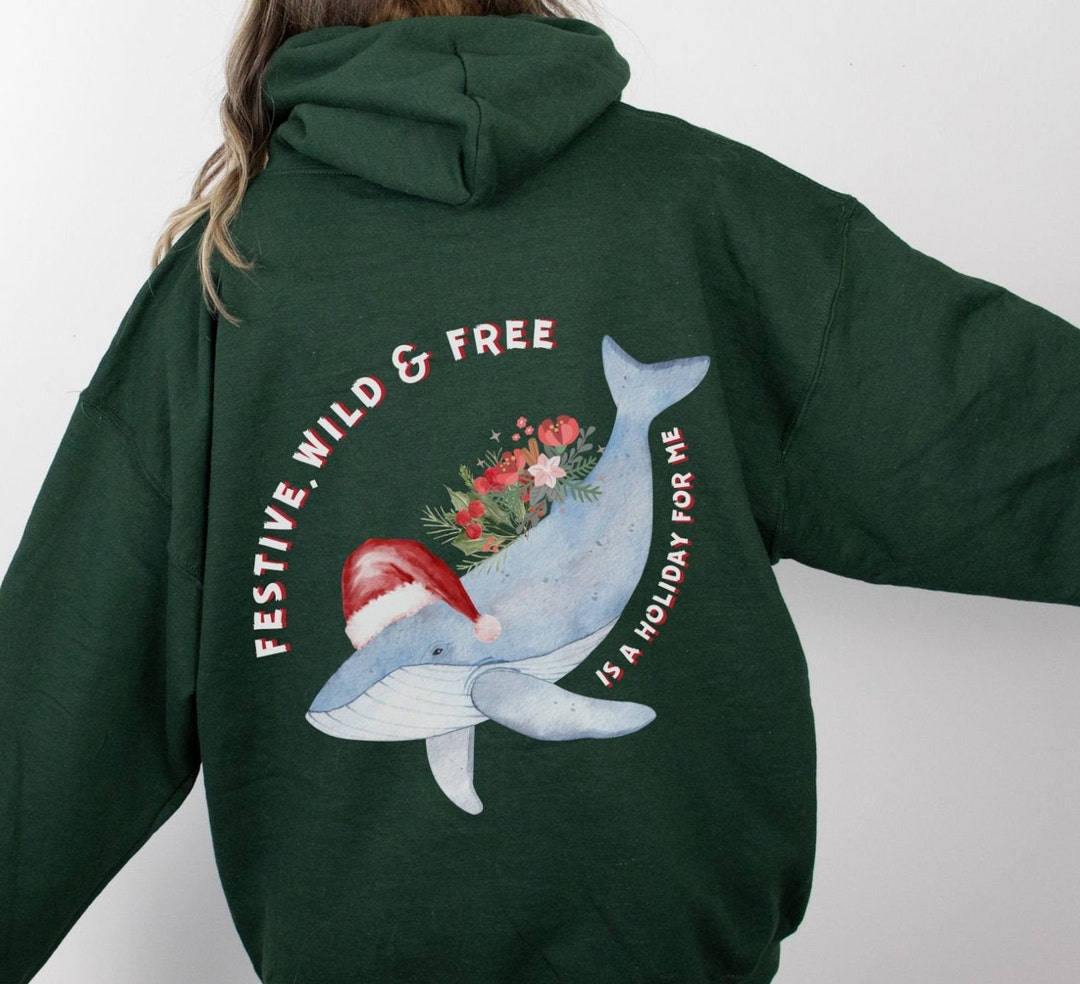 Whale Hoodie Nature Hoodie Whale Sweatshirt Wildlife Humpback Whale ...