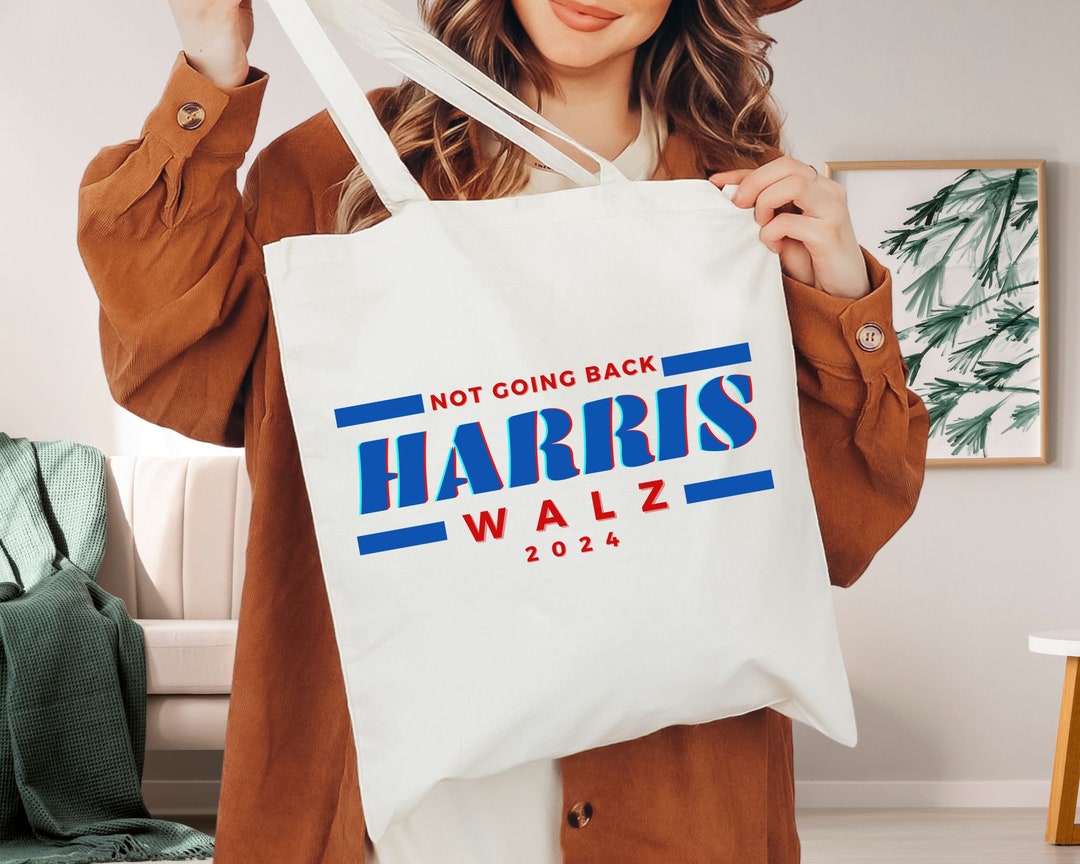 Kamala Harris Tim Walz 2024 Tote Bag Democrat VP Vice President USA ...