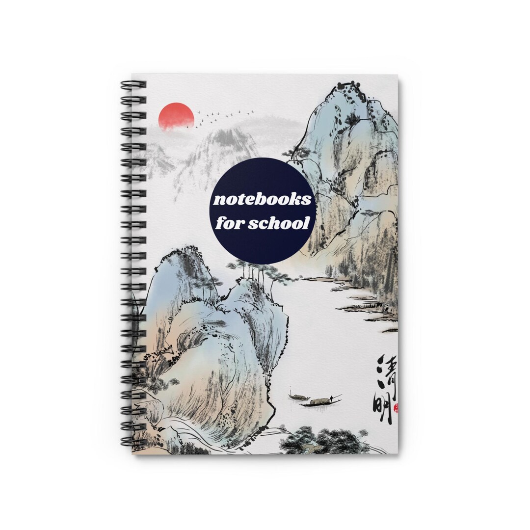 Ruled Spiral Notebook, Artist Sketchbook, School Stationery (6" X 8 ...