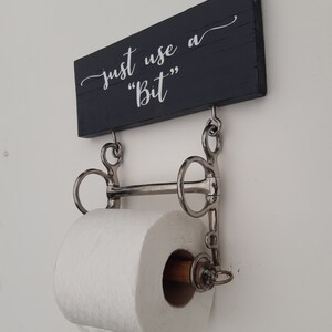 Just Use A Bit Horse Bit Toilet Paper Holder - Etsy