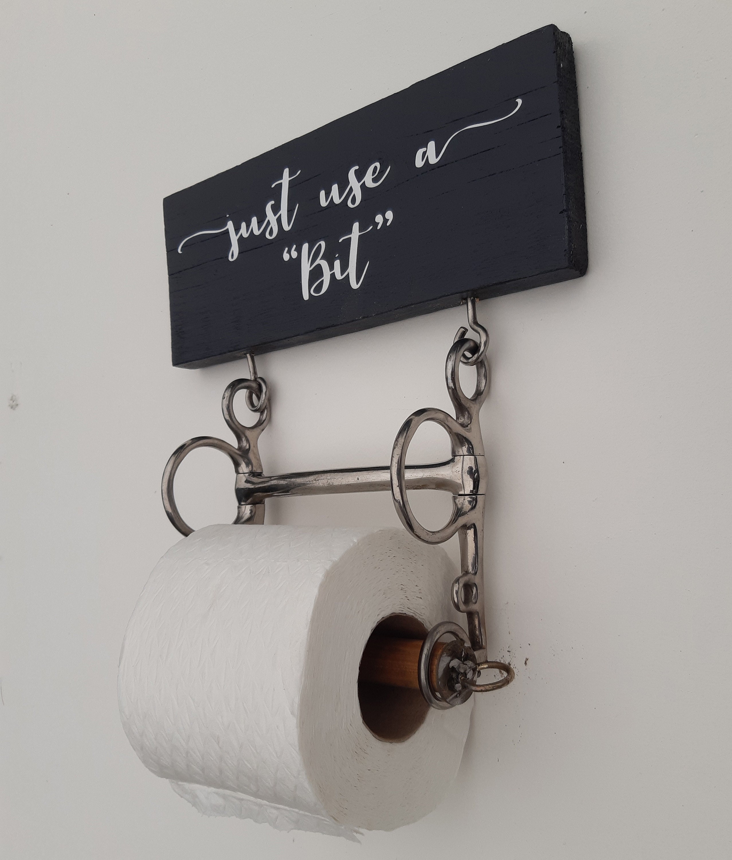 Just Use A Bit Horse Bit Toilet Paper Holder - Etsy