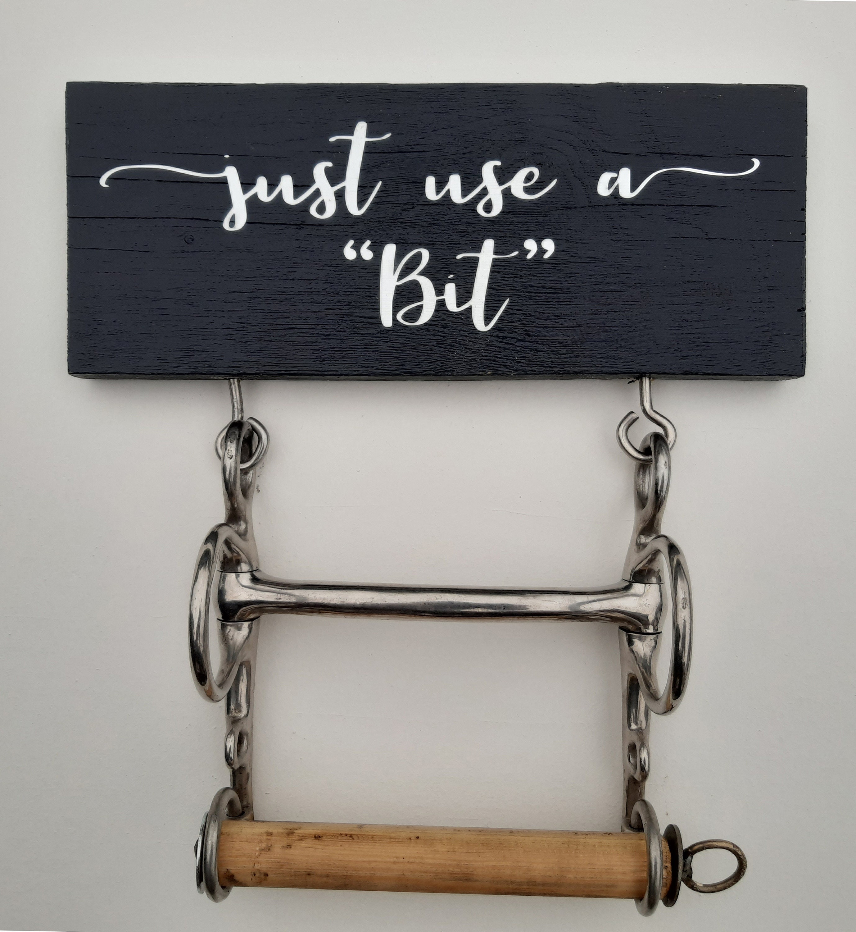 Just Use A Bit Horse Bit Toilet Paper Holder - Etsy