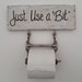 Just Use A Bit Horse Bit Toilet Roll Holder Distressed Plaque - Etsy
