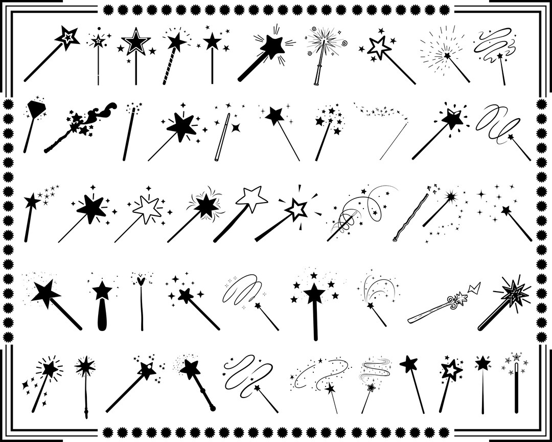 Magic Wand Svg Wand SVG Magicians Svg Magic Wand Clipart - Etsy Australia