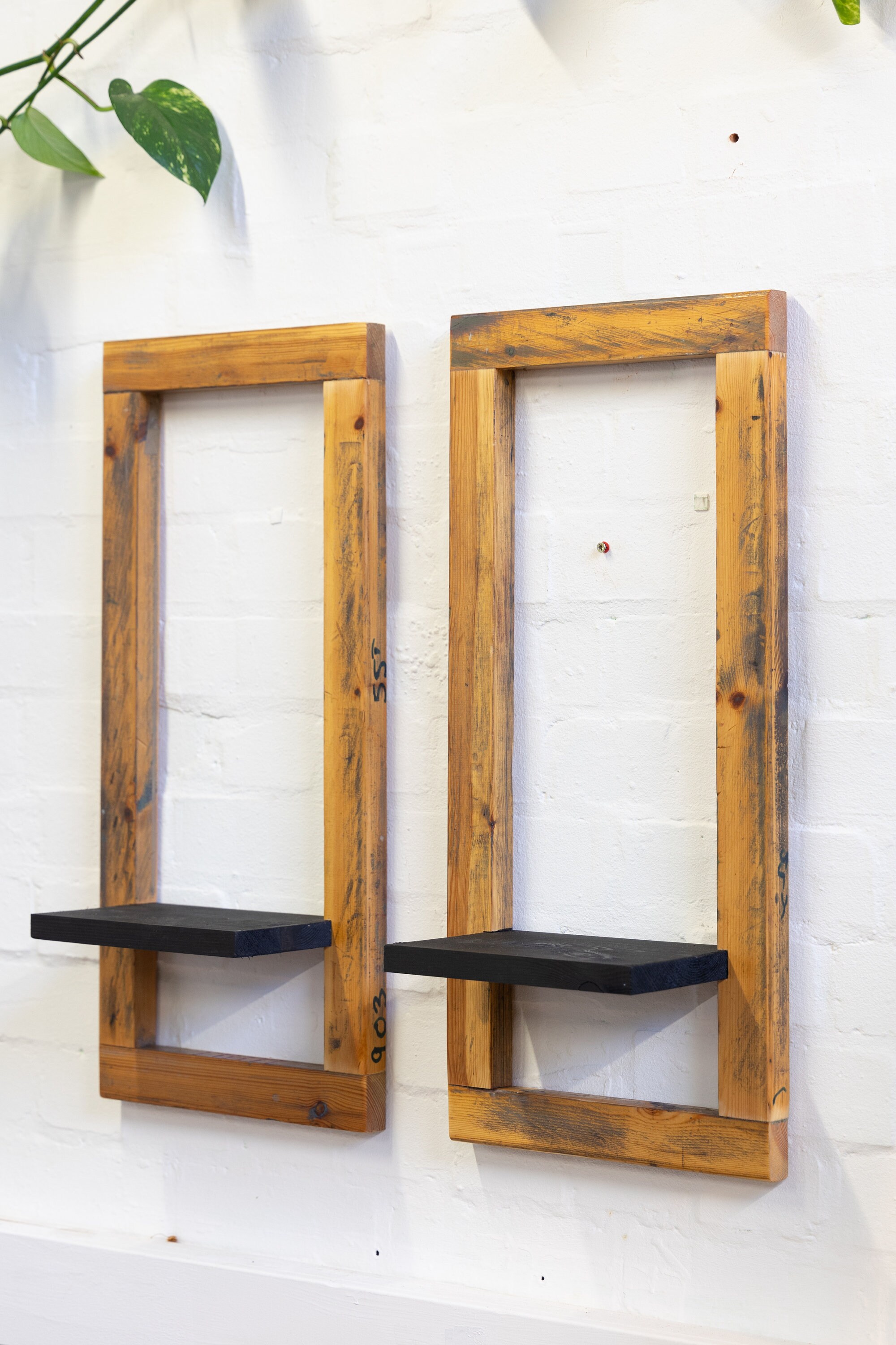 Rustic Plant Stand Display Frame Wabi Sabi Tall Reclaimed Wood - Etsy