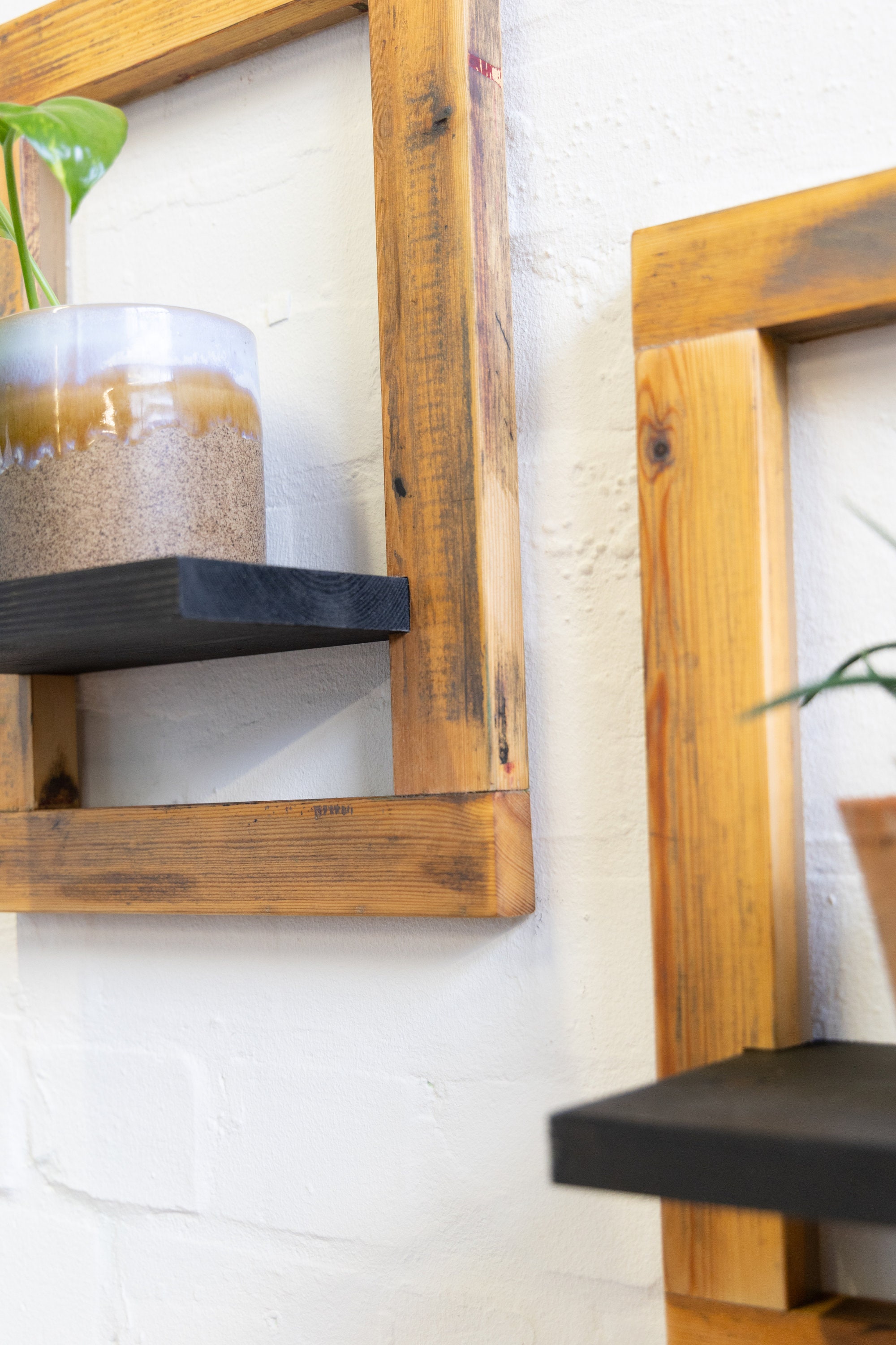 Rustic Plant Stand Display Frame Wabi Sabi Reclaimed Wood - Etsy