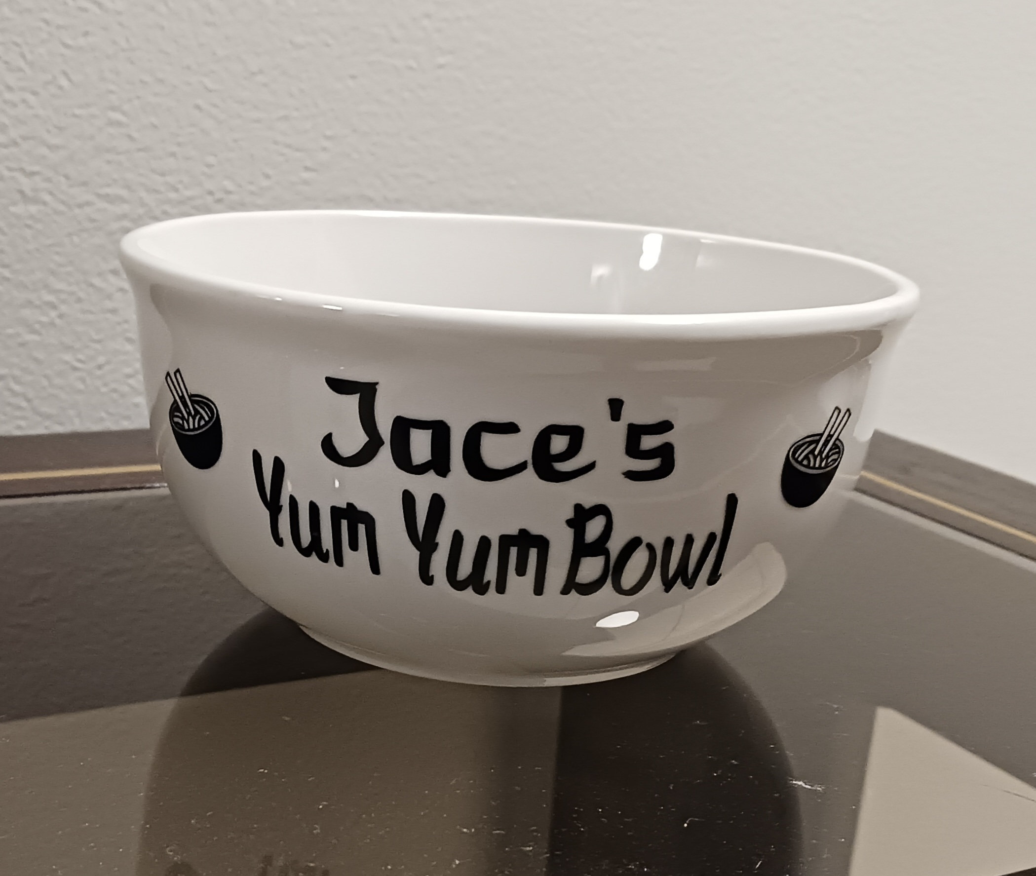 Personalized Cereal / Ramen Ceramic Bowls Custom With Names - Etsy