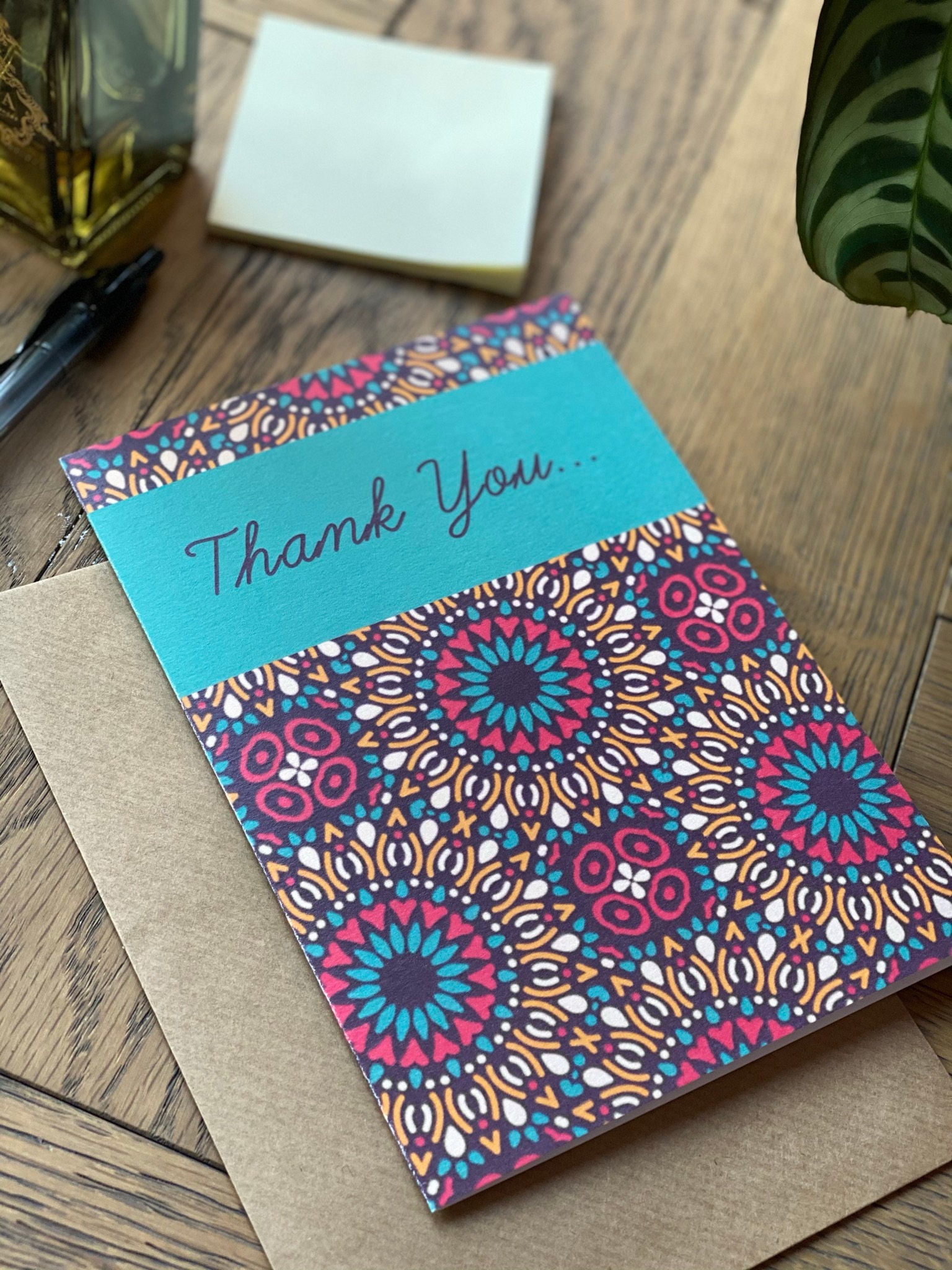 Ecofriendly African Thank You Card - Etsy