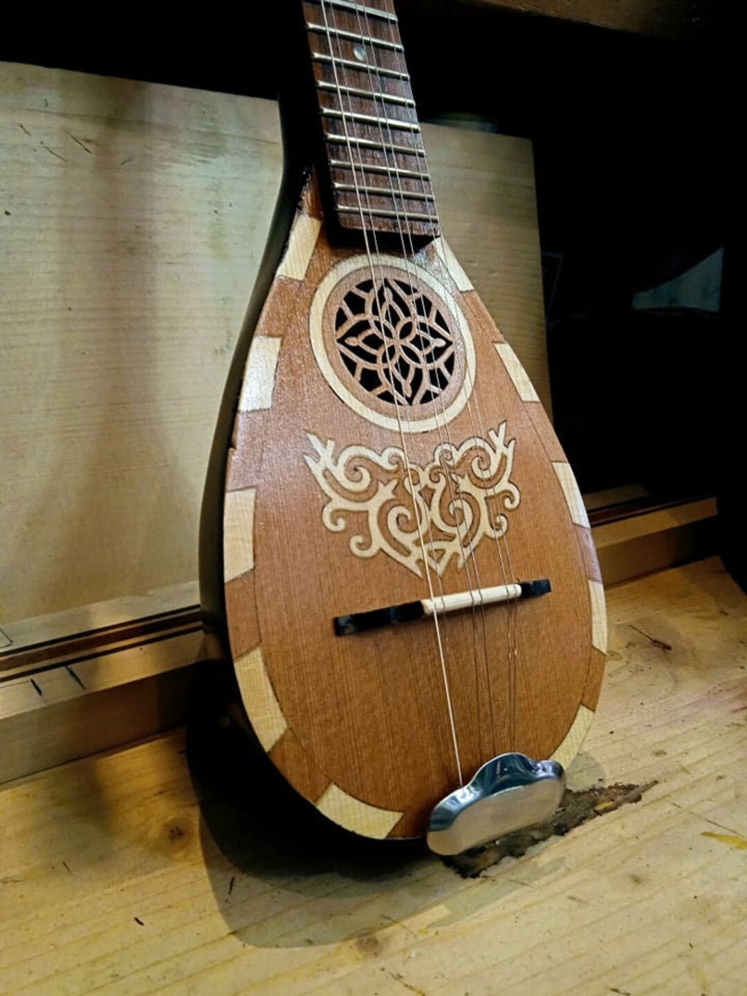 Baglamas Greek Handmade With Stripped Bindings and Pegasus Headstock - Etsy