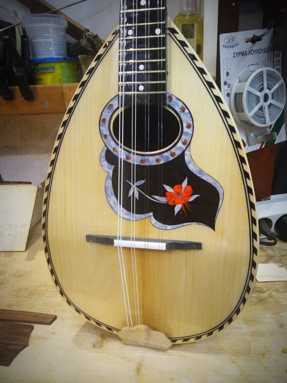 Traditional Mandolin Handmade With Round Body. - Etsy
