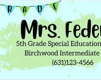 Teacher Email Signature, Personalized Email Signature for Teacher ...