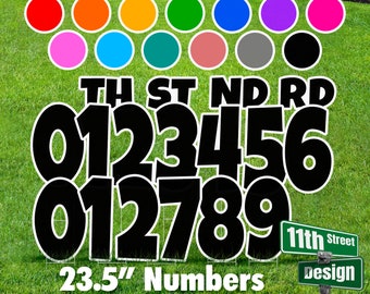 Large Yard Numbers - Etsy