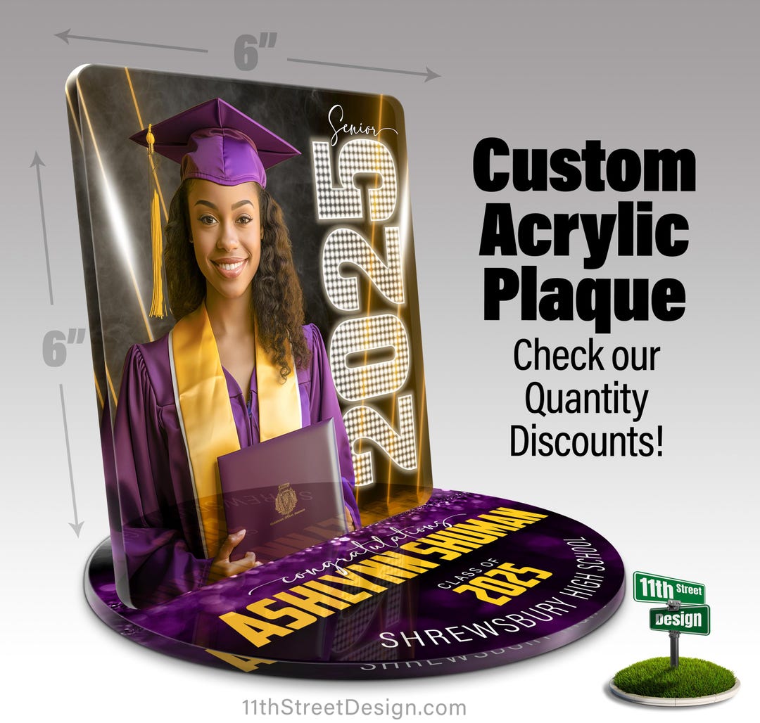 Acrylic Graduation Personalized Gift, Custom Acrylic Plaque With Photo ...