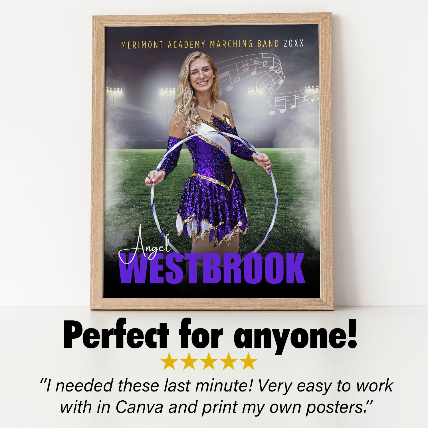 Marching Band Poster Canva Template, Design Your Own Custom Senior ...