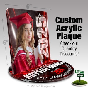 Acrylic Graduation Personalized Gift, Custom Acrylic Plaque With Photo ...