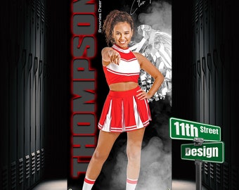 Custom-printed Vinyl Basketball Banner, Weatherproof High School Senior ...