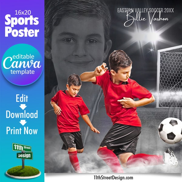 Soccer Poster - Etsy